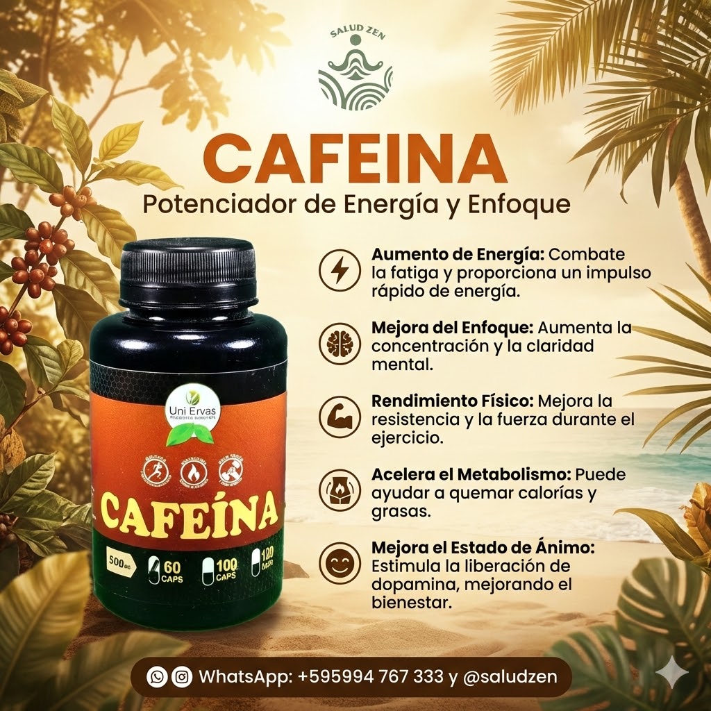 CAFEINA DE 60 CAPSULAS – UNI ERVAS – WINKEL